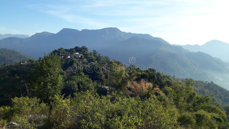 Morning Awesome View of Hills and Mountains Rishikesh India Stock Image ...