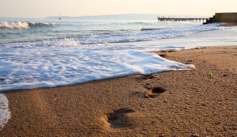 Morning on beach. stock photo. Image of quiet, sunlight - 11270606