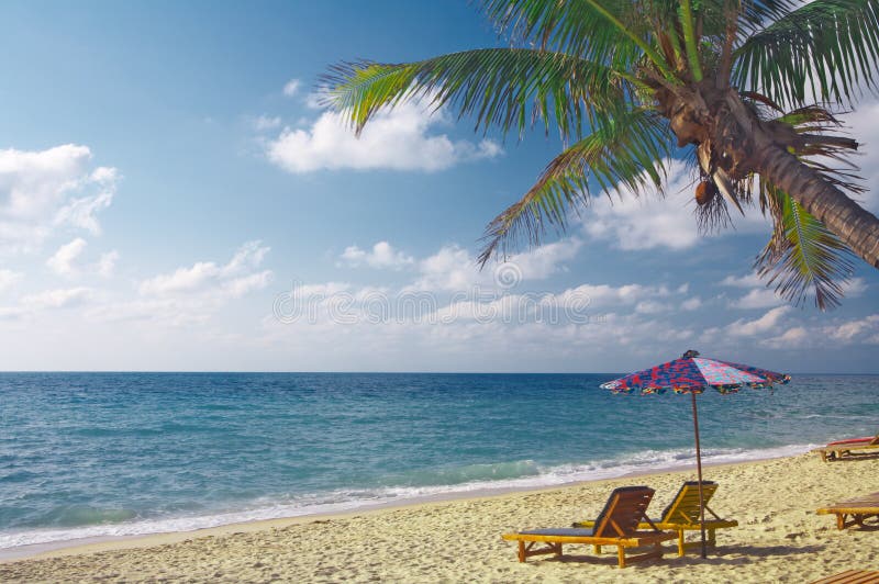 Morning beach stock image. Image of paradise, plage, loaf - 2290647