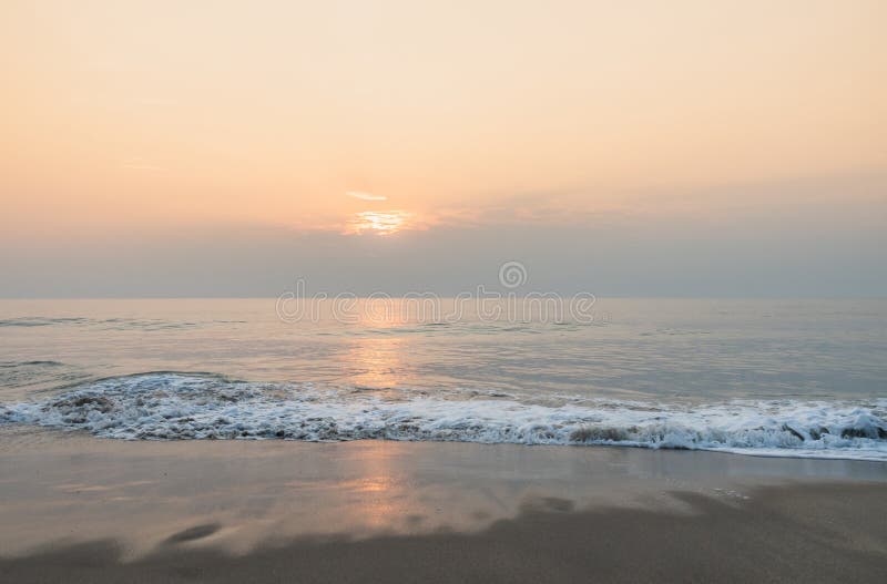 Morning beach stock image. Image of seascape, coast - 205455151