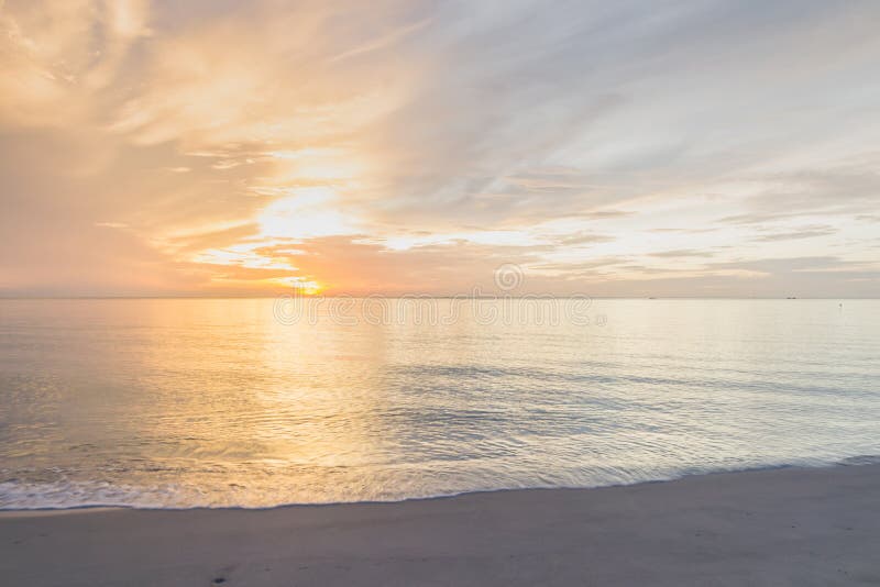 Morning beach stock image. Image of view, nature, dawn - 76494995