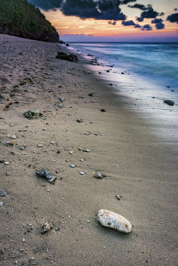 Morning on the beach stock photo. Image of scene, cloud - 100908966
