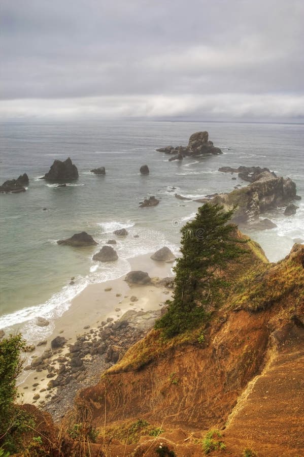 Morning on the Beautiful Oregon Coast Stock Photo - Image of nature ...