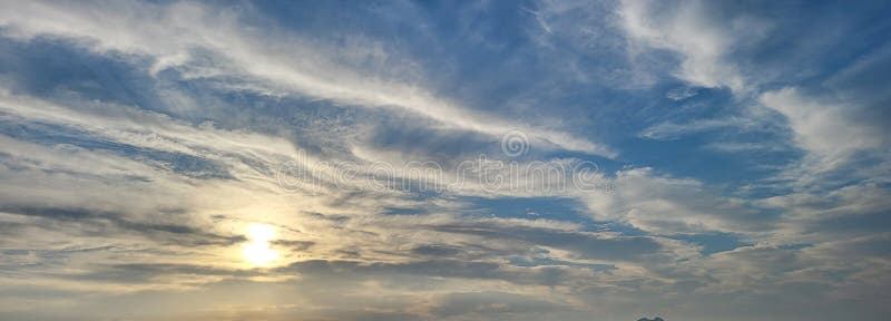 Morning Beautiful Sky View in Jabel Jais Mountain Stock Photo - Image ...