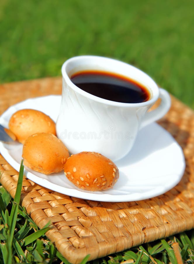 Morning beverage stock photo. Image of cafe, french, bread - 11203948