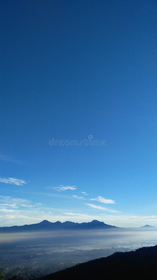 Morning blue sky stock image. Image of bandung, morning - 111614059