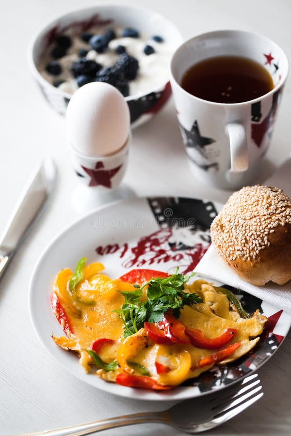 Morning breakfast stock image. Image of closeup, bread - 26273507