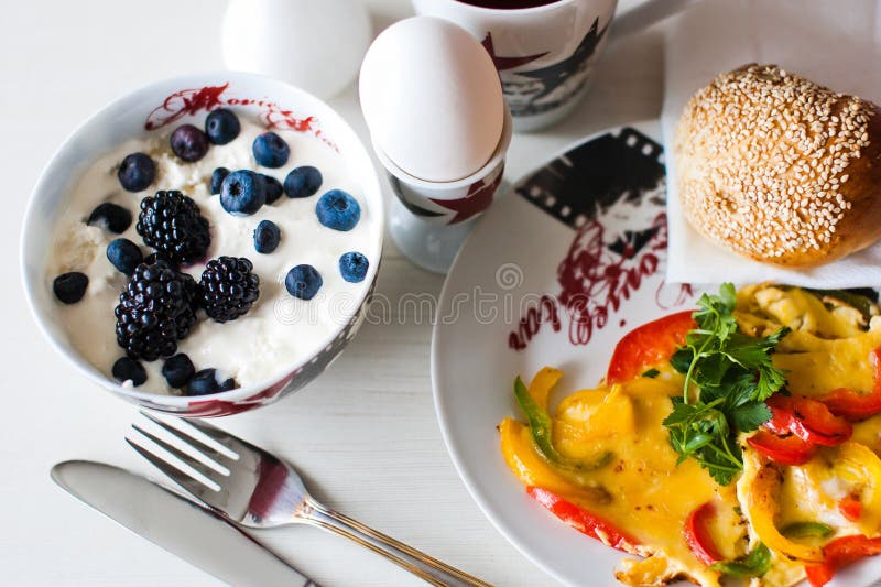 Morning breakfast stock image. Image of croissants, aromatic - 28761099