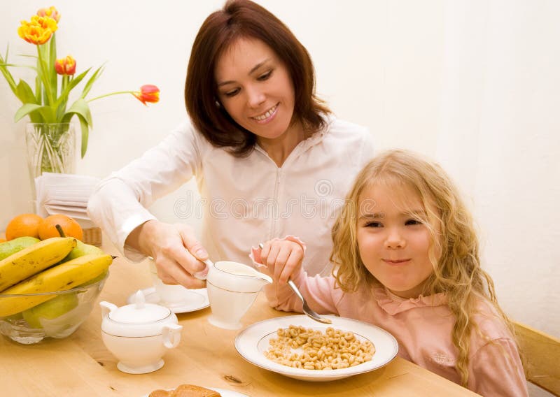 Morning breakfast stock photo. Image of laughing, love - 4606828