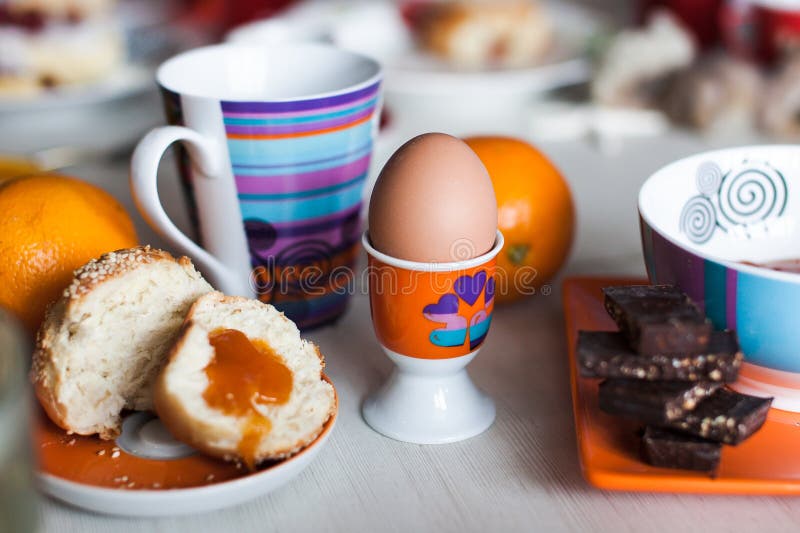 Morning Breakfast Stand for Eggs Stock Image - Image of eggs, slice ...