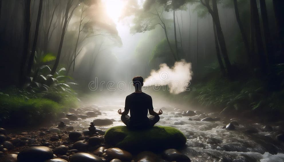 Morning Breath Meditation Stock Illustrations – 597 Morning Breath ...