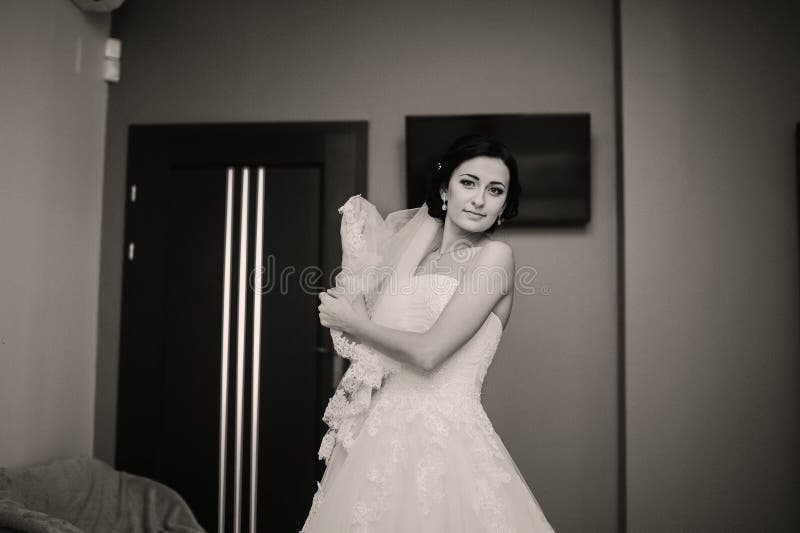 Morning bride stock photo. Image of lacing, lace, beauty - 53305634