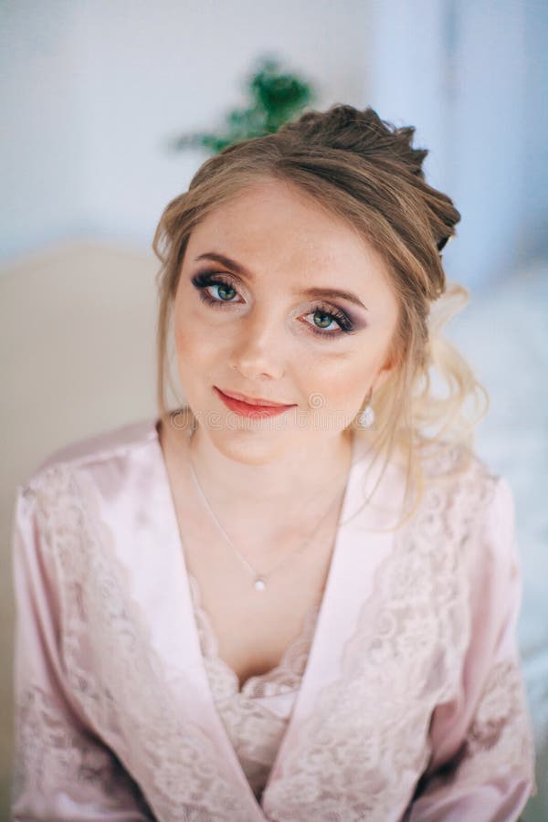 Morning of the bride. stock photo. Image of luxury, marriage - 115906226