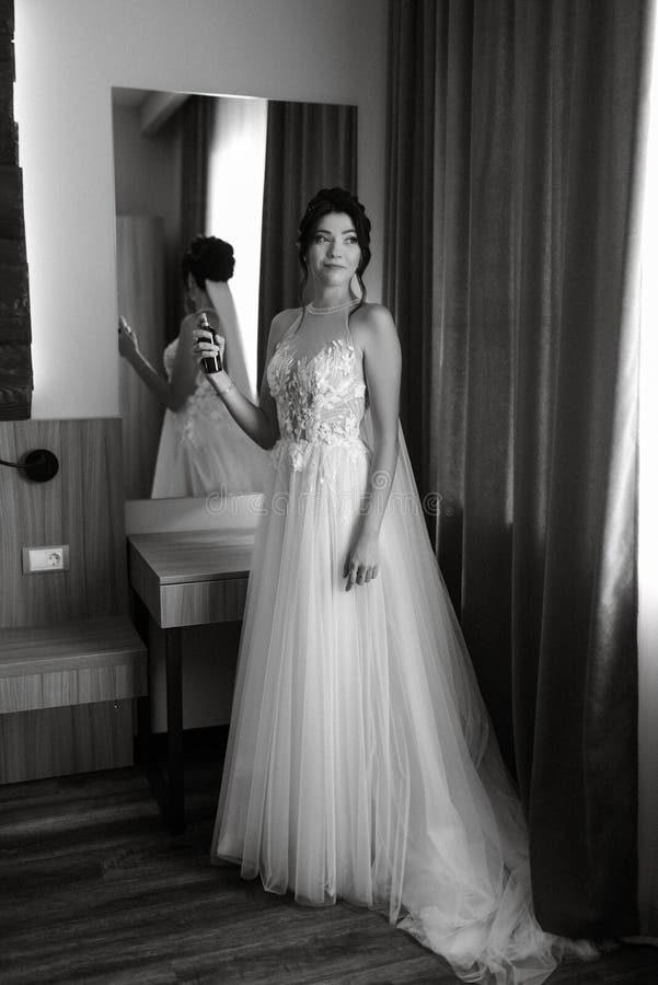 Morning of the Bride with the Creation of the Image Stock Photo - Image ...