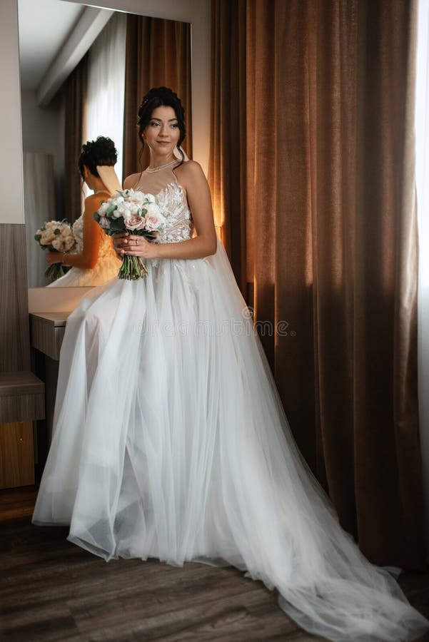 Morning of the Bride with the Creation of the Image Stock Image - Image ...