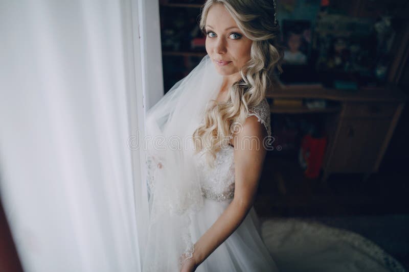 Morning bride stock photo. Image of marriage, people - 52625280