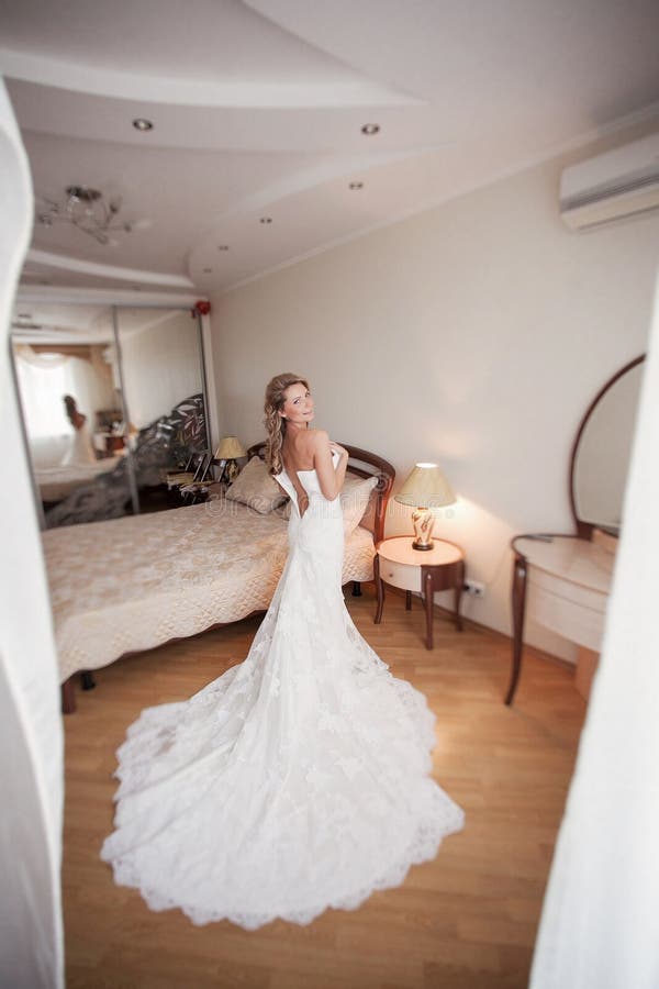 Morning bride stock image. Image of model, beautiful - 52384597