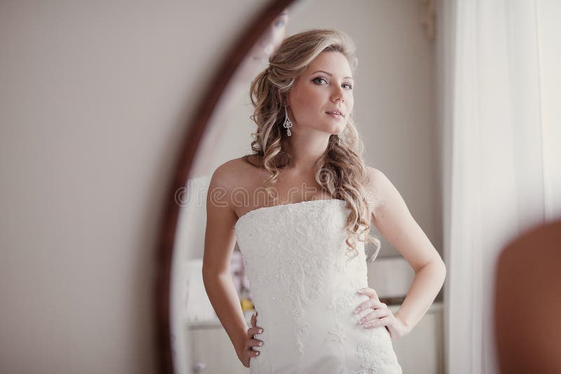 Morning bride stock image. Image of love, elegance, makeup - 52385093