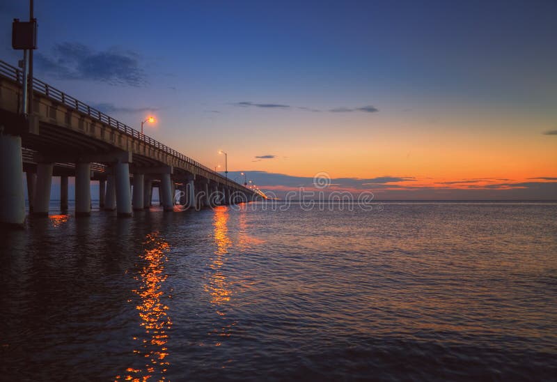 Morning Bridge stock image. Image of iron, maryland, chesapeake - 57641423