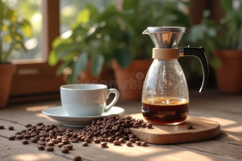 Coffee Rituals stock illustration. Illustration of caffeination - 372566786