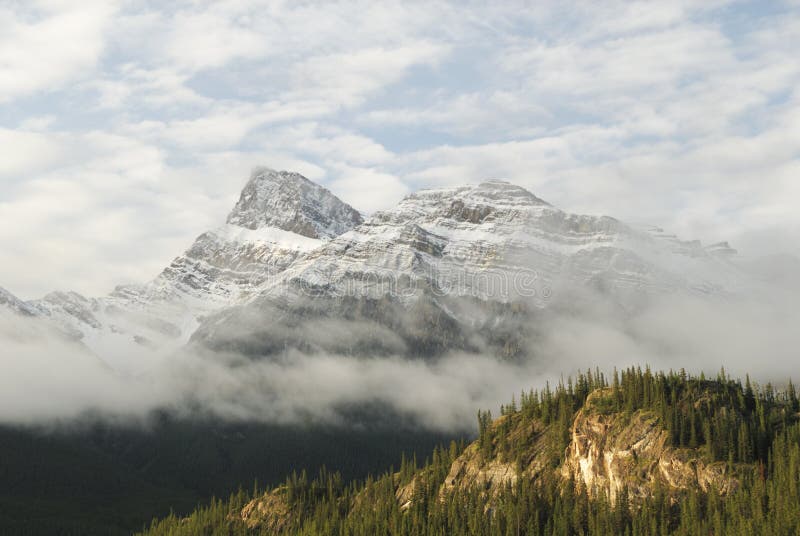 Morning in Canadian Rockies Stock Photo - Image of banff, weather: 6358880
