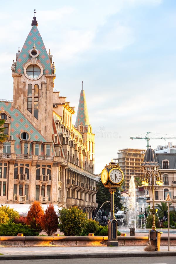Morning Central Square of Batumi in Georgia in Summer Editorial ...