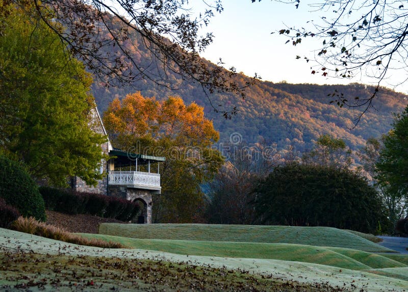 Morning at the Cliffs stock image. Image of clubhouse - 130823077