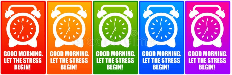 Morning clock stock illustration. Illustration of hours - 28958830