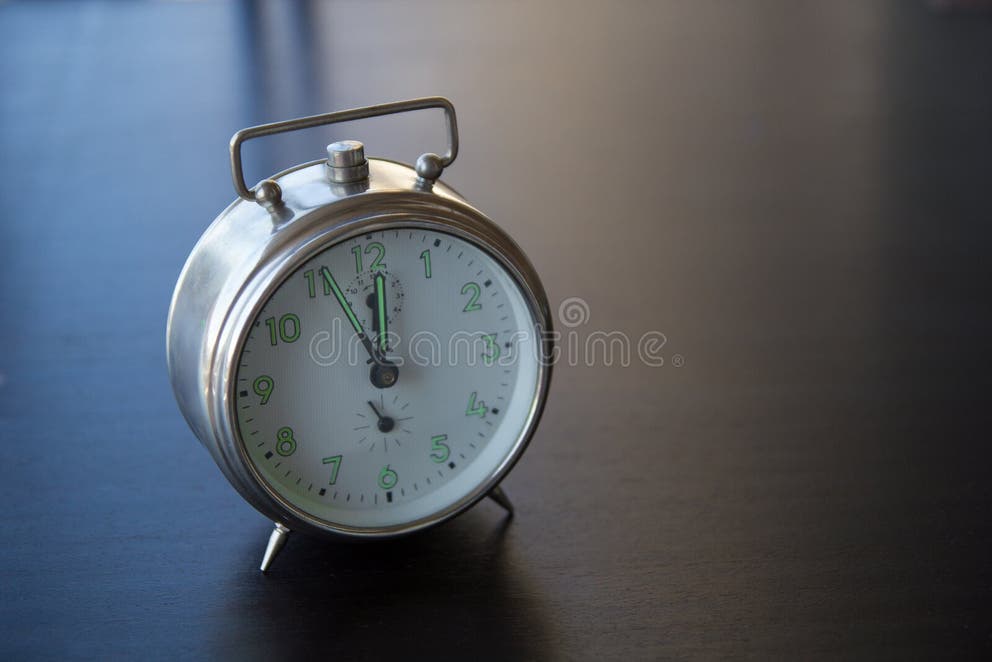 Morning clock stock photo. Image of metal, buzz, minute - 56529680