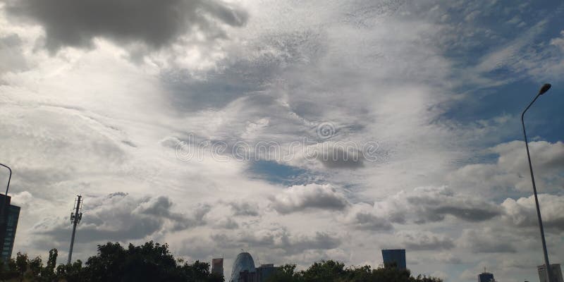 Morning Cloud and Sky in Bangkok Stock Image - Image of skyline ...