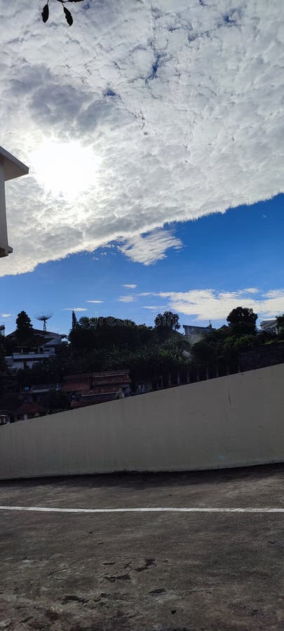 Morning Cloud in the Sky Take from Building for Background Stock Image ...