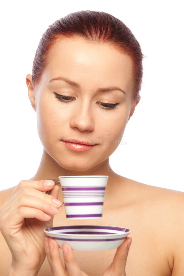 Morning coffee stock photo. Image of cappuccino, cute - 12443998