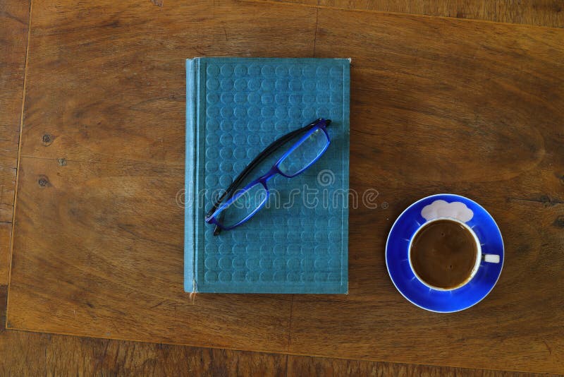 Morning Coffee. Cozy Composition: a Cup of Coffee on an Open Book ...