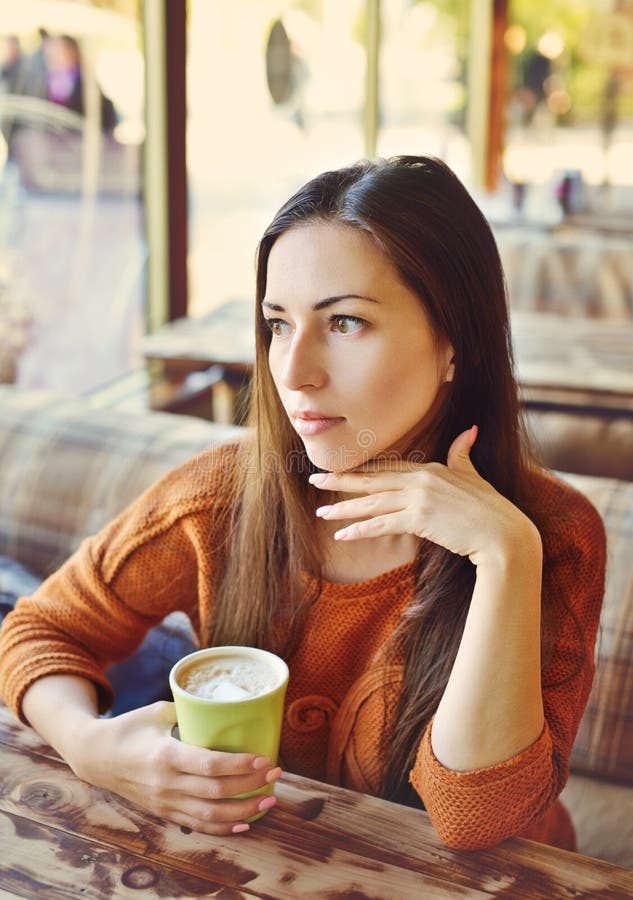 Morning in the cafe stock image. Image of caucasian - 143383917