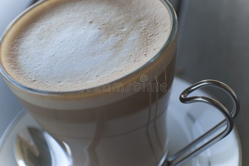 Morning coffee or latte stock image. Image of brew, fresh - 54615409