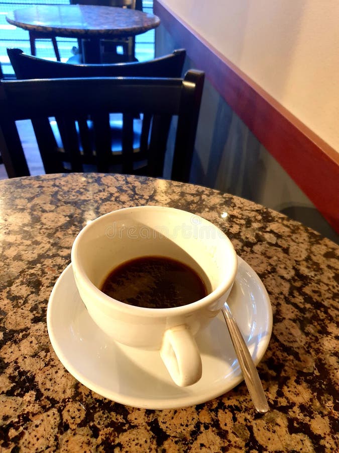 Morning Coffee in the Regular Cafe Stock Photo - Image of cafe ...