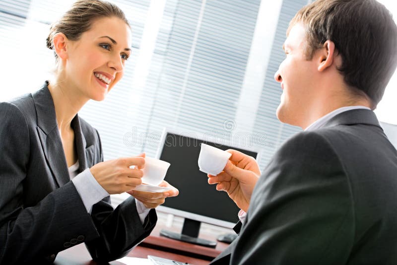 Morning cup of coffee stock image. Image of meeting, female - 4250701