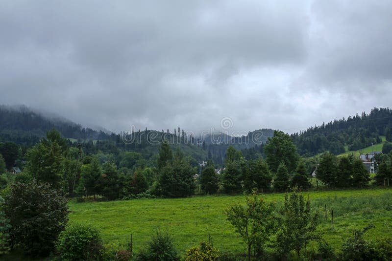 Mountain countryside stock image. Image of agriculture - 196255373
