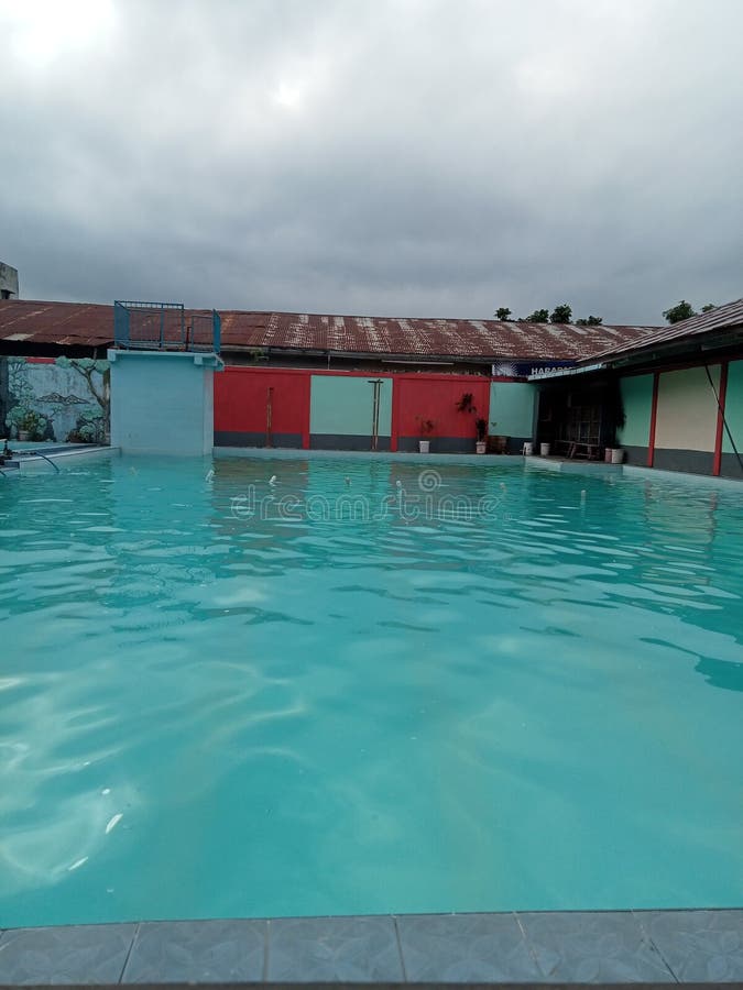 Morning Day for Swimming Pool Stock Image - Image of refreshing ...