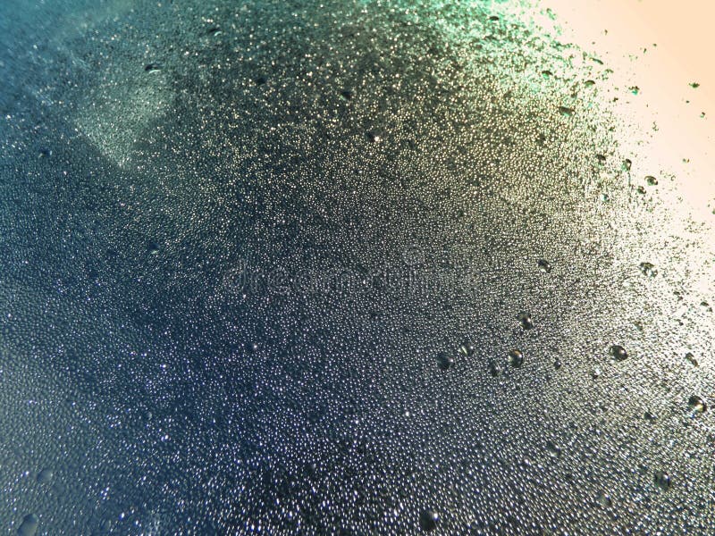 Morning Dew and Raindrops on Car Stock Photo - Image of morning ...