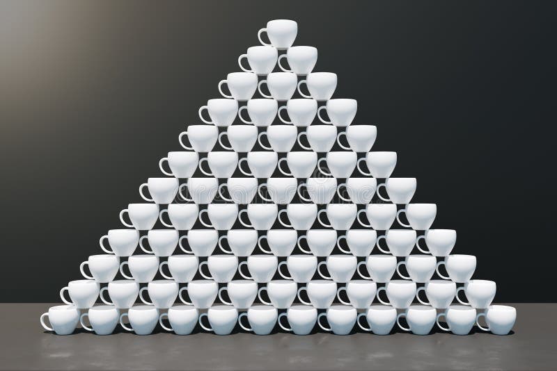 Morning Drink and Creativity Concept Stock Illustration - Illustration ...