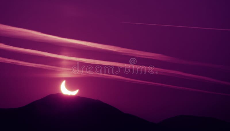 Morning Eclipse stock image. Image of evening, morning - 846607