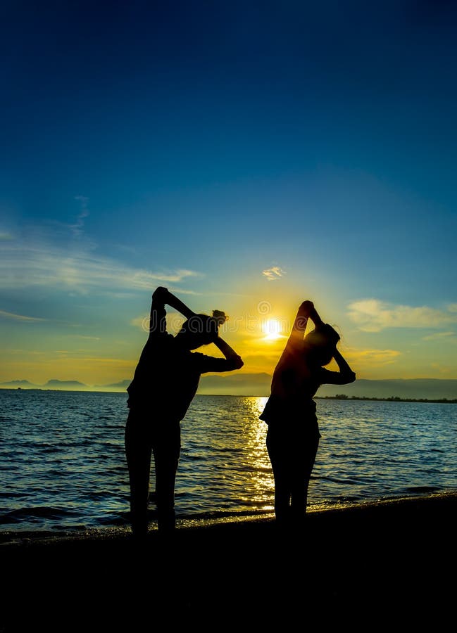 Morning exercise stock image. Image of relax, person - 70018043