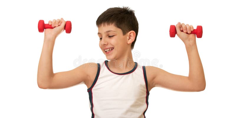 Morning exercises stock photo. Image of pensive, confident - 12915776