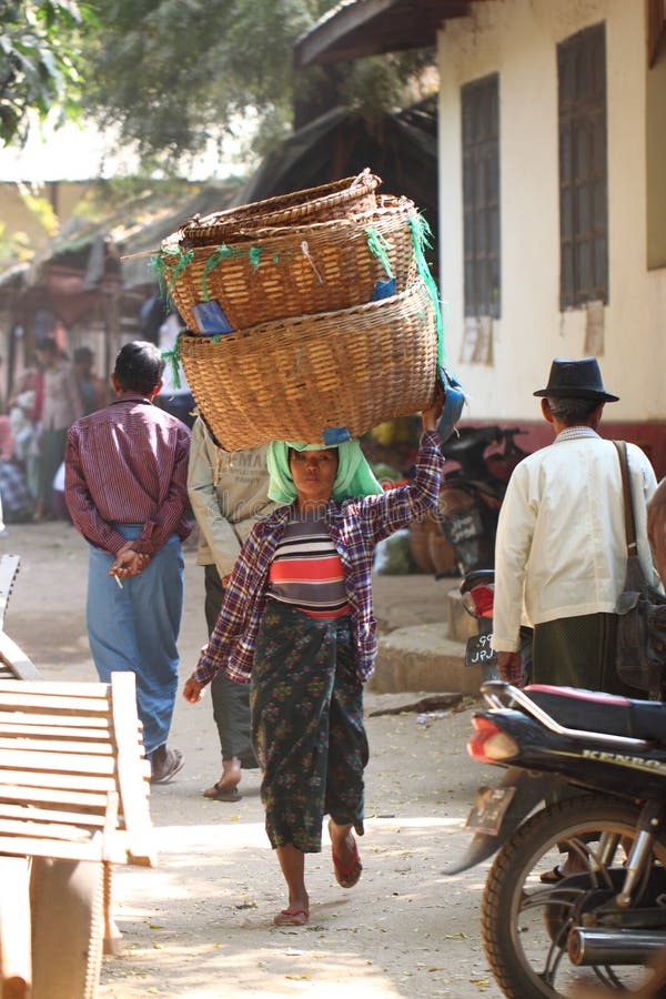 Morning Fresh Market in Bagan,Myanmar Editorial Photography - Image of ...