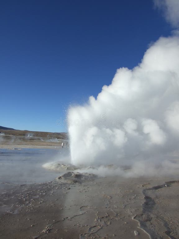Morning Geyser stock image. Image of boiler, warm, chile - 10716863