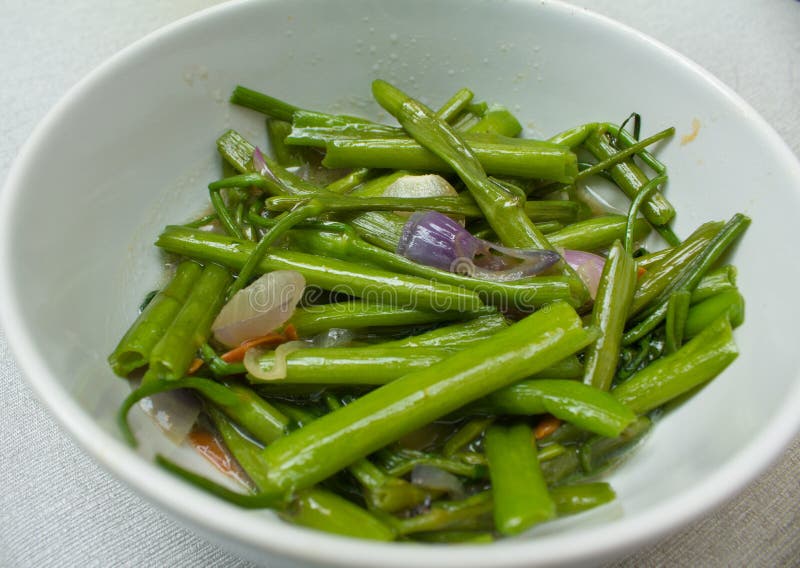 Morning-glory vine fried stock image. Image of asia, fresh - 36471701