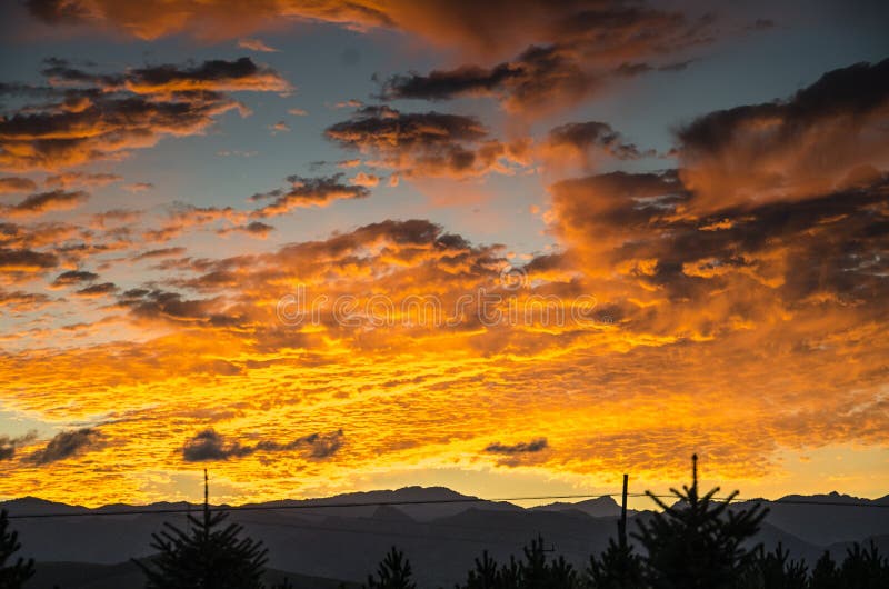 Morning glow stock image. Image of glow, cloud, morning - 101676101