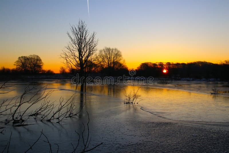 Morning Grace at the Sea in February Stock Image - Image of morning ...
