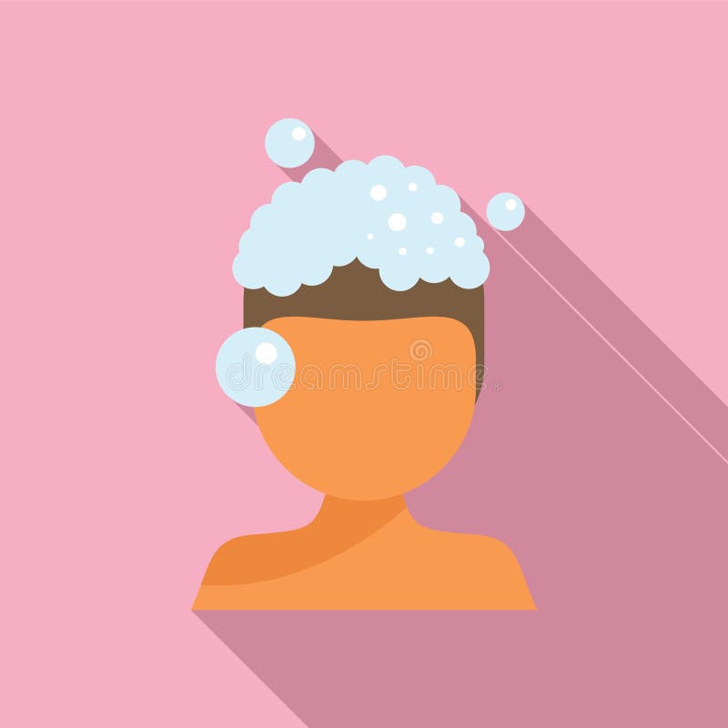 Morning Head Wash Icon Flat Vector. Routine Cosmetic Stock Vector ...